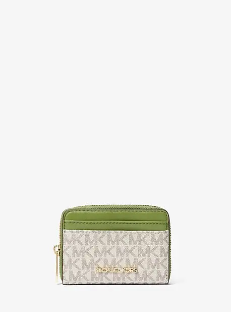 Michael Kors Jet Set Travel Medium Logo Zip-around Card Case