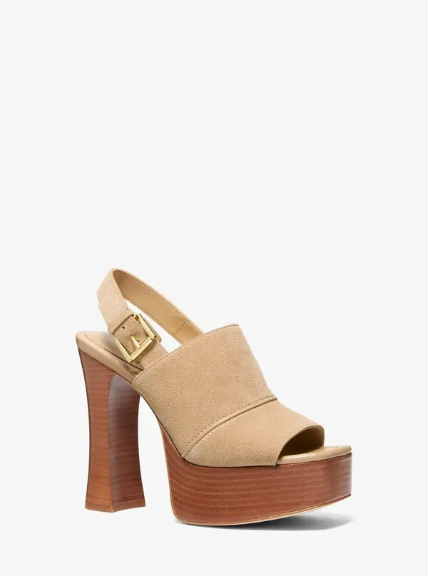 Michael Kors Rye Suede Platform Sandal