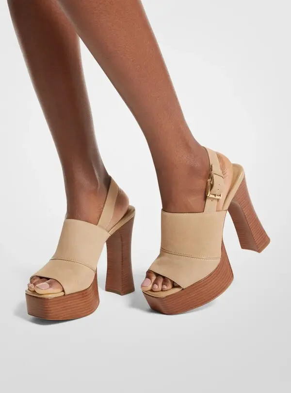 Michael Kors Rye Suede Platform Sandal