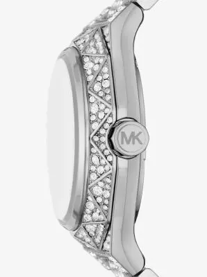 Michael Kors Pride Limited-edition Oversized Raquel Rainbow Pavé -tone Watch