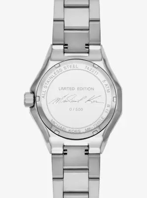 Michael Kors Pride Limited-edition Oversized Raquel Rainbow Pavé -tone Watch
