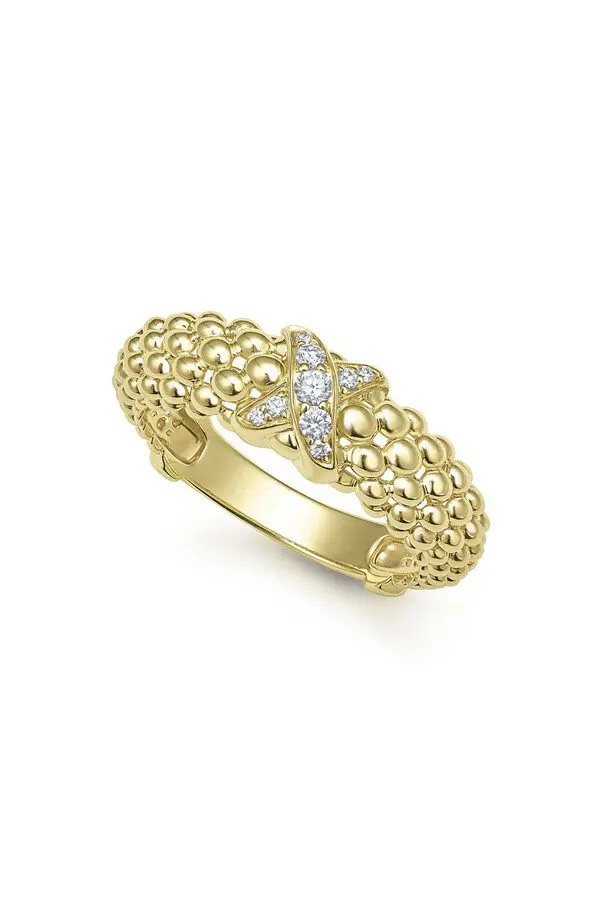 Lagos 18k And Diamond Ring - Gold