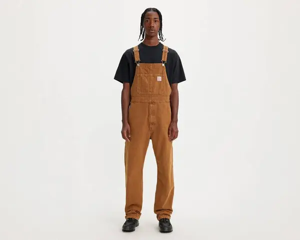 LEVI'S Red Tab Overalls - Dark Ginger Garment Dye