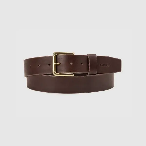 LEVI'S Heritage Leather Belt - Dark Brown