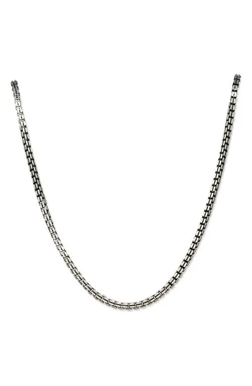 Armenta Romero Sterling Box Chain Necklace - Silver