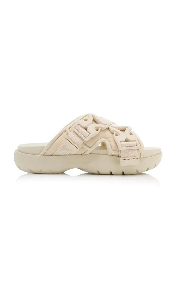 Bottega Veneta Buckled Nylon Slide Sandals - Neutral
