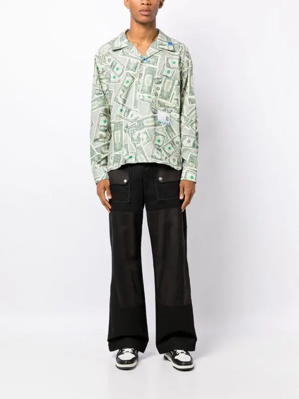 Mihara Yasuhiro Dollar Bill Long-sleeve Shirt