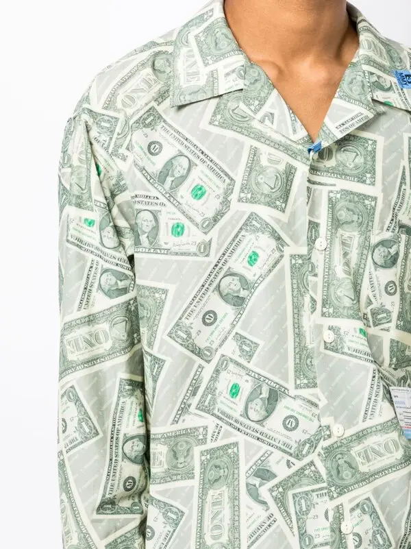 Mihara Yasuhiro Dollar Bill Long-sleeve Shirt