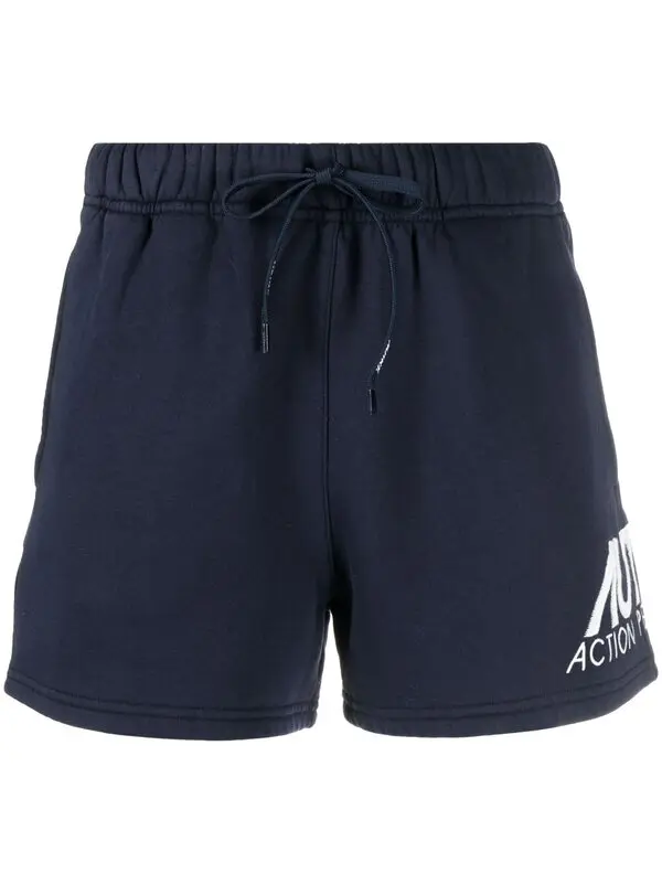 AUTRY Logo-print Cotton Short Shorts
