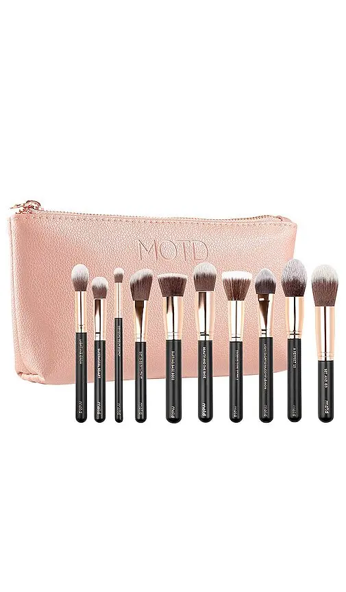 M.O.T.D. COSMETICS Pro Face Makeup Brush Set - Black