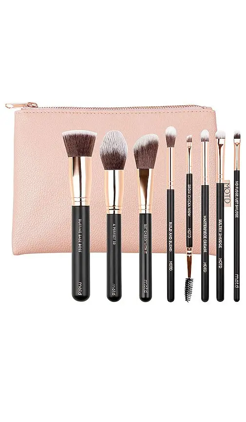 M.O.T.D. COSMETICS Best Of Face And Eye Brush Set - Black