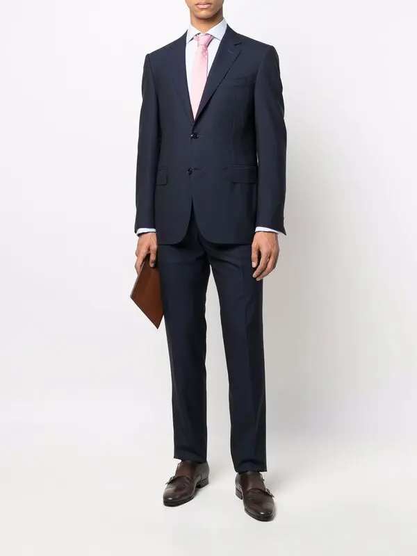 Canali Two Piece Single Breasted Suit - Blue