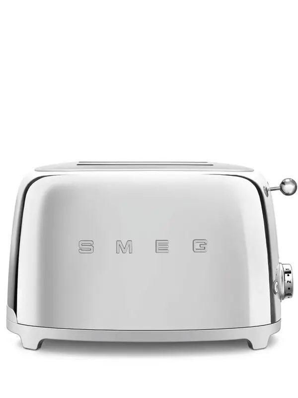 SMEG Logo-plaque Stainless-steel Toaster - Silver