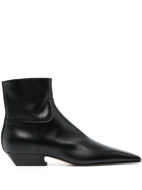 Khaite Marfa 30mm Leather Ankle Boots