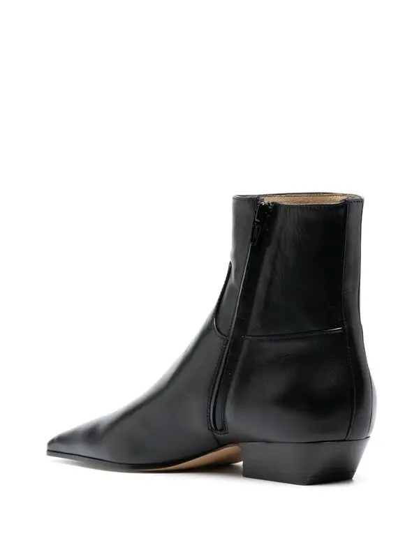 Khaite Marfa 30mm Leather Ankle Boots