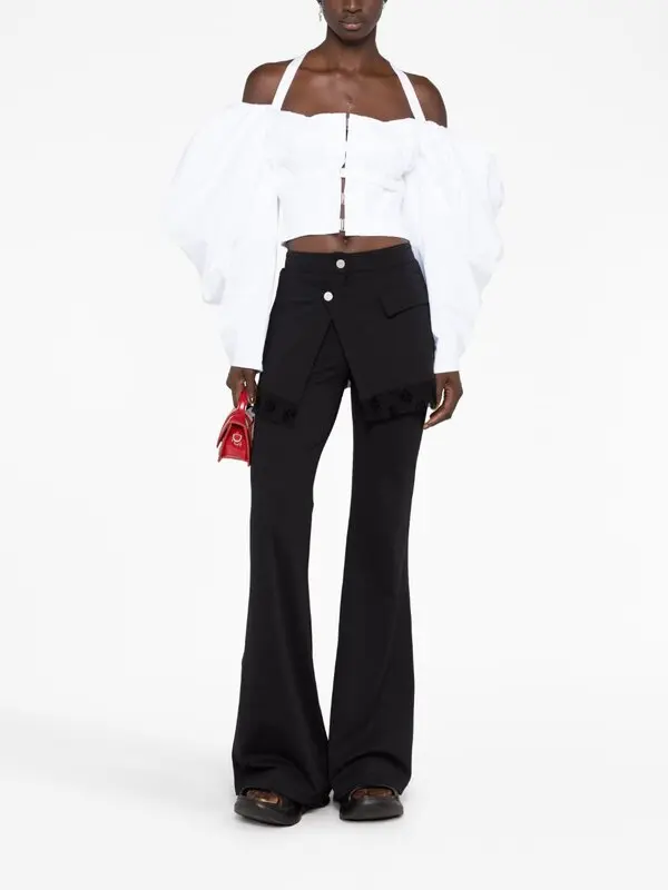 Jacquemus Le Haut Taffetas Blouse - White