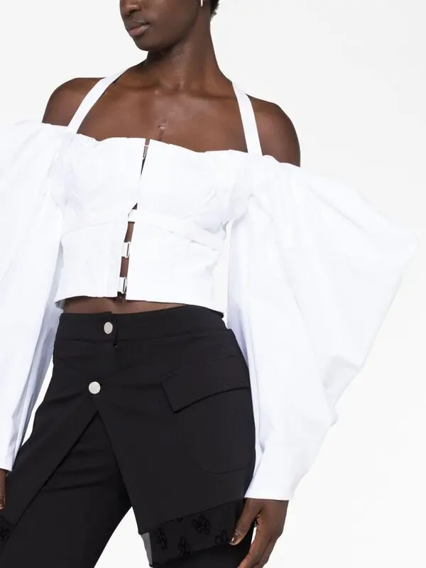 Jacquemus Le Haut Taffetas Blouse - White
