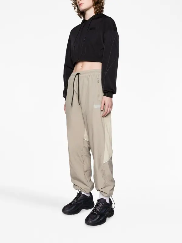 ★Reebok★ Vector Block Panel Drawstring Track Pants Beige Reebok Vector Blocked Panelled Drawstring Track Pants In
