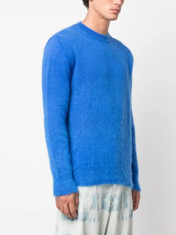 Off-White Arrows Logo-intarsia Jumper - Blue