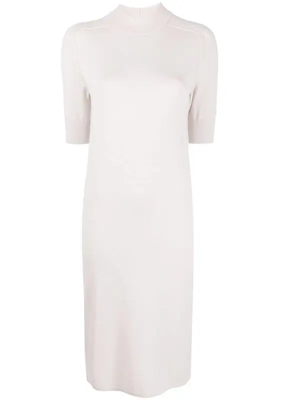 Calvin Klein Ribbed-knit Wool Midi Dress