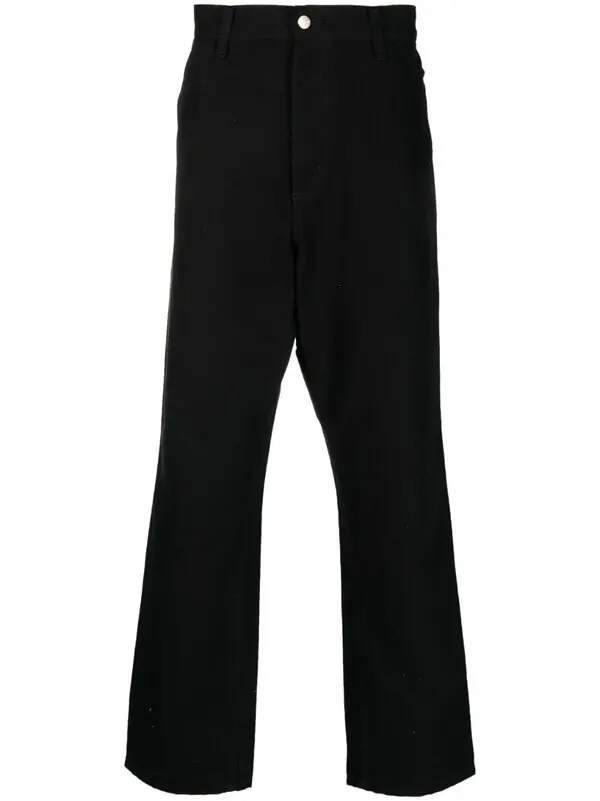 Carhartt Work In Progress Single Knee Straight-leg Trousers - Black
