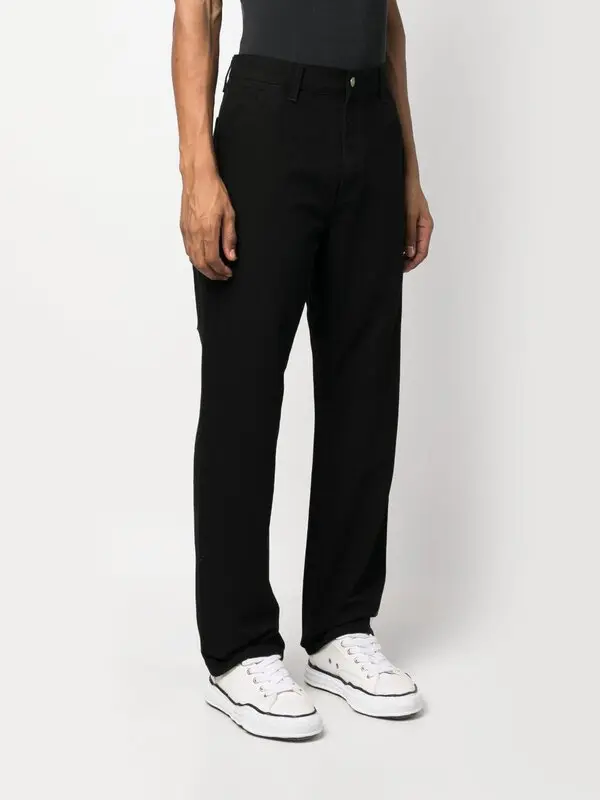 Carhartt Work In Progress Single Knee Straight-leg Trousers - Black