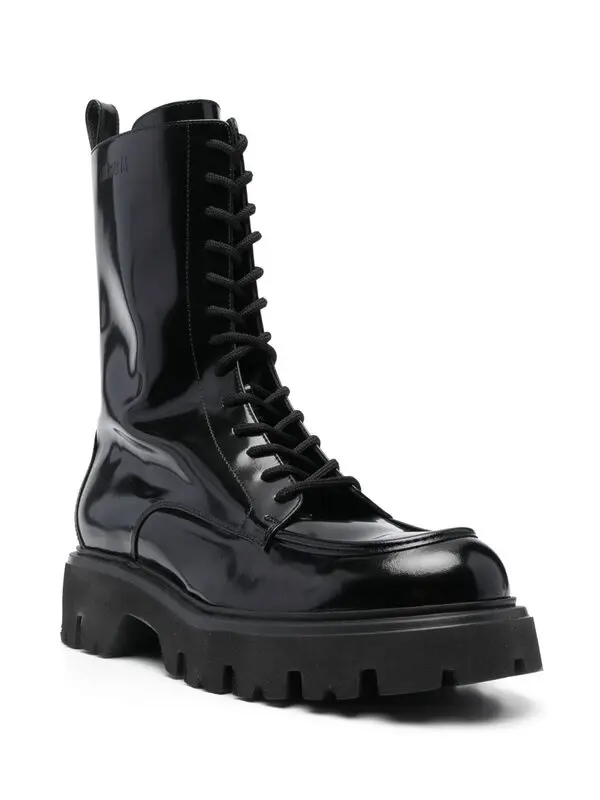 MSGM Lace-up Ankle-high Boots