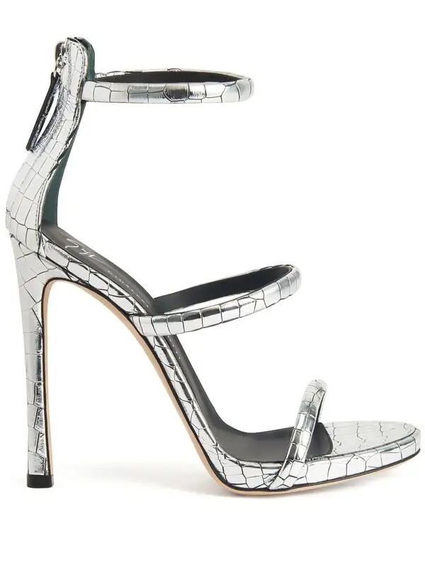 GIUSEPPE ZANOTTI 120mm Harmony Sandals - Silver