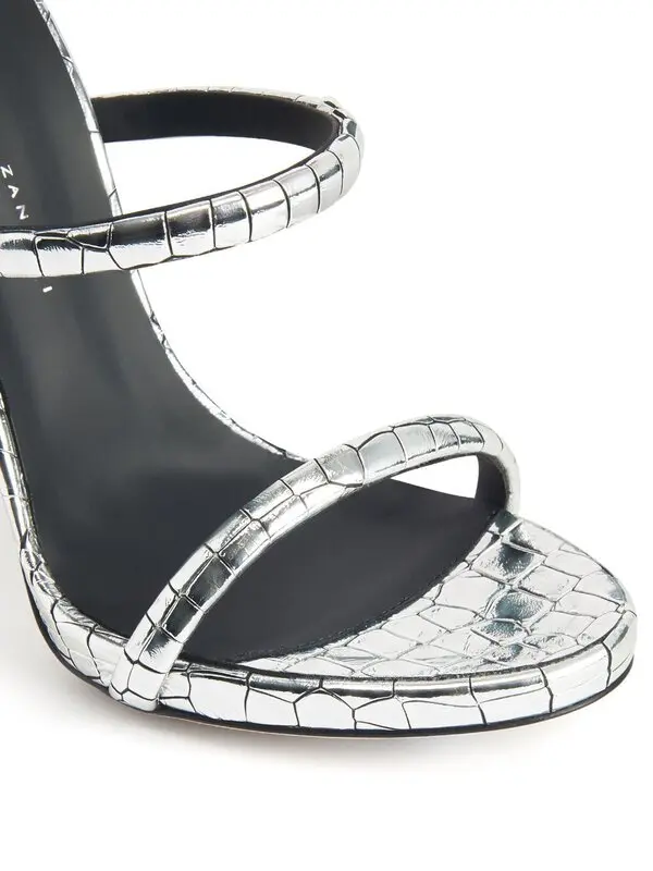 GIUSEPPE ZANOTTI 120mm Harmony Sandals - Silver