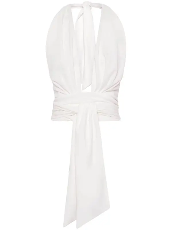 NICHOLAS Shina Ruched Halterneck Top