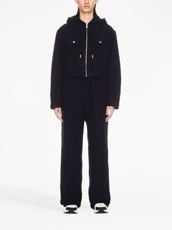 Off-White Bouclé Straight Trousers