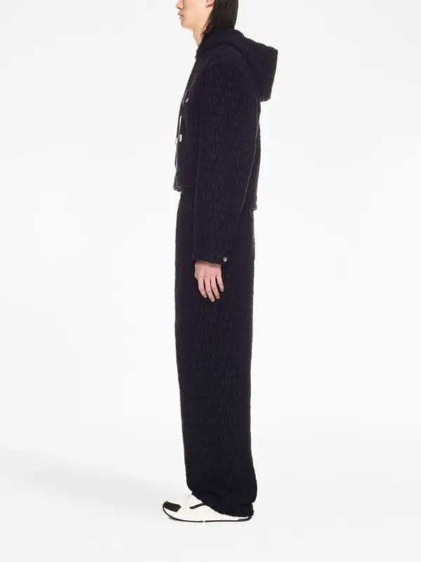 Off-White Bouclé Straight Trousers