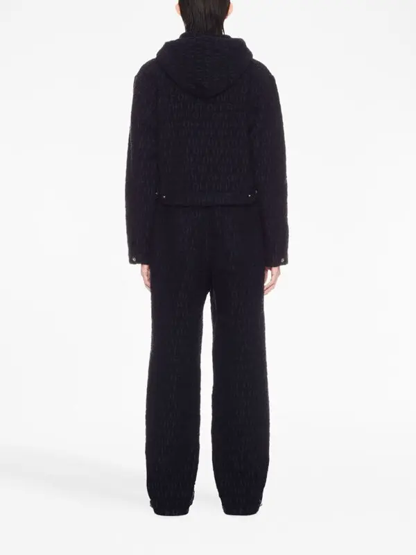 Off-White Bouclé Straight Trousers