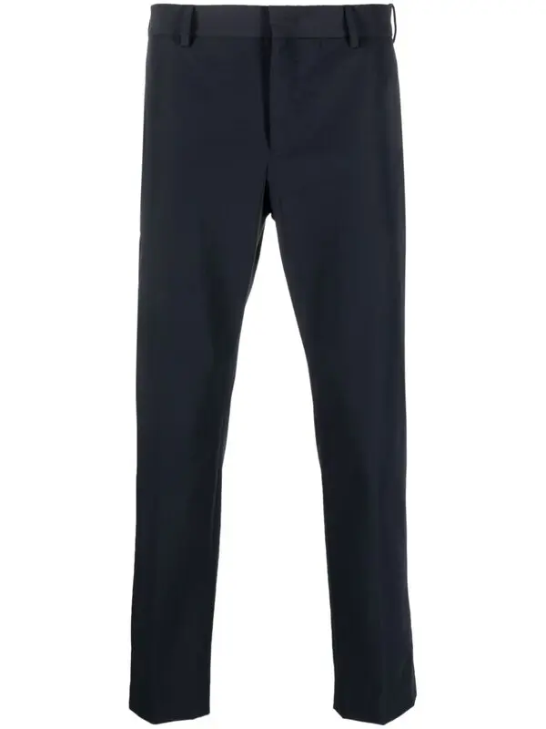PT TORINO Straight-leg Tailored Trousers - Blue