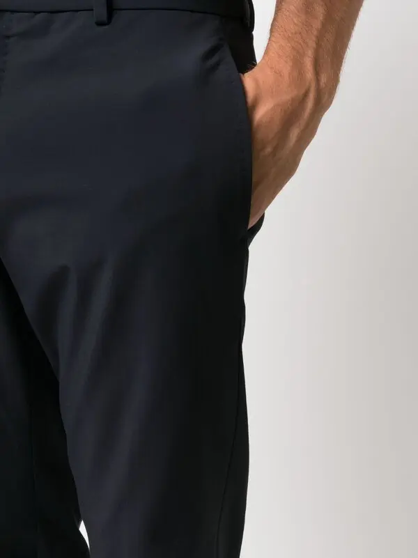 PT TORINO Straight-leg Tailored Trousers - Blue
