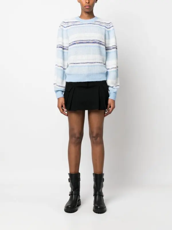 BOSS Stripe-pattern Crew-neck Sweatshirt
