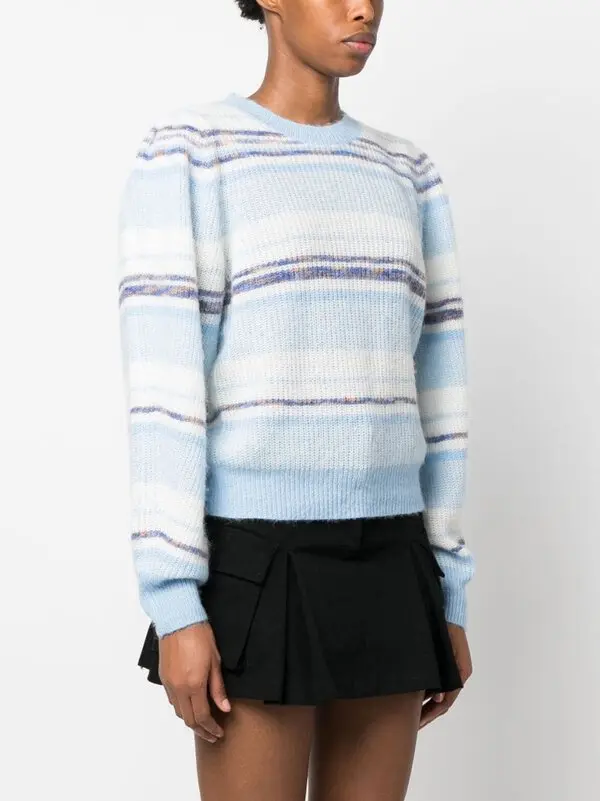 BOSS Stripe-pattern Crew-neck Sweatshirt