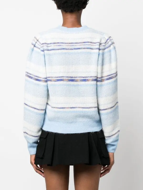 BOSS Stripe-pattern Crew-neck Sweatshirt