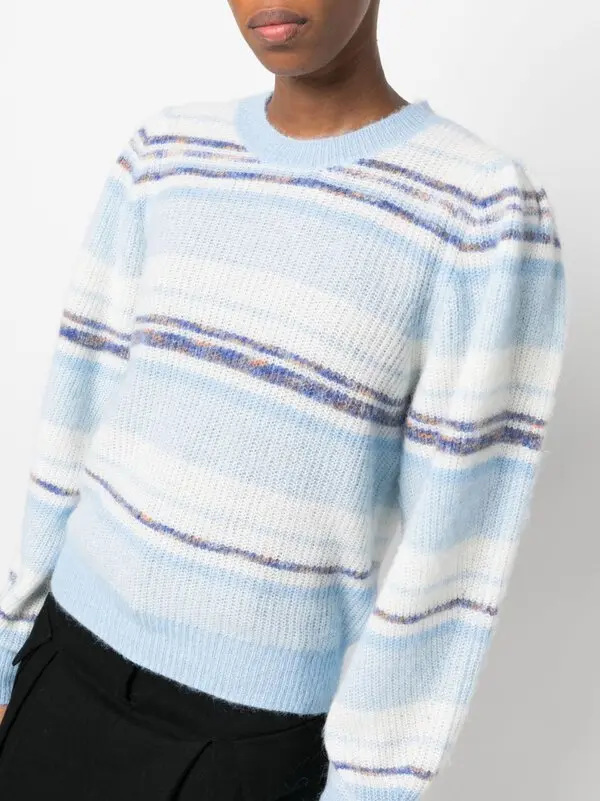 BOSS Stripe-pattern Crew-neck Sweatshirt