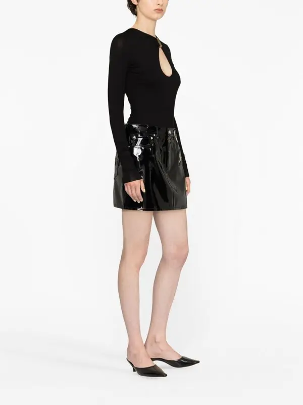 MANURI Long-sleeve Cut-out T-shirt