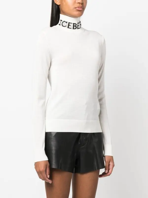 Iceberg Logo-print Virgin Wool Jumper