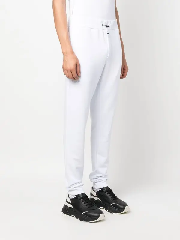 PLEIN SPORT Logo-plaque Cotton Track Pants - White