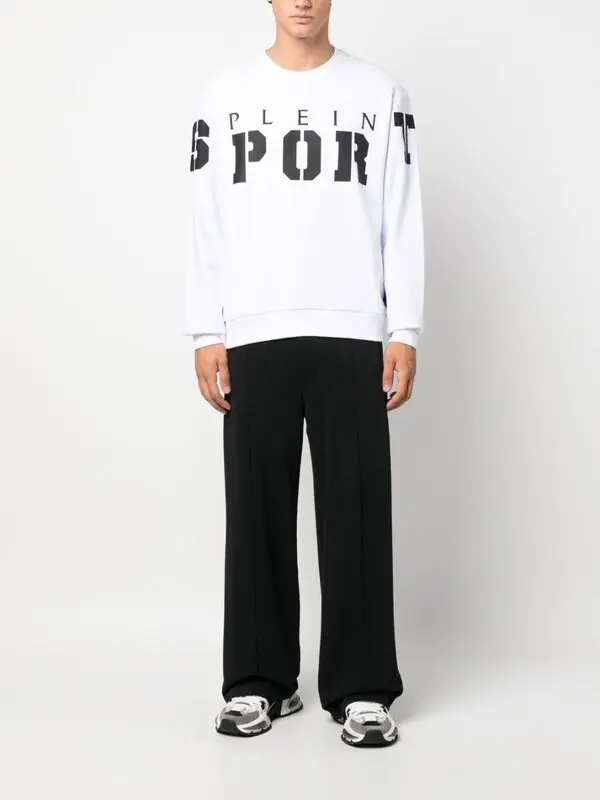 PLEIN SPORT Logo-print Cotton Sweatshirt