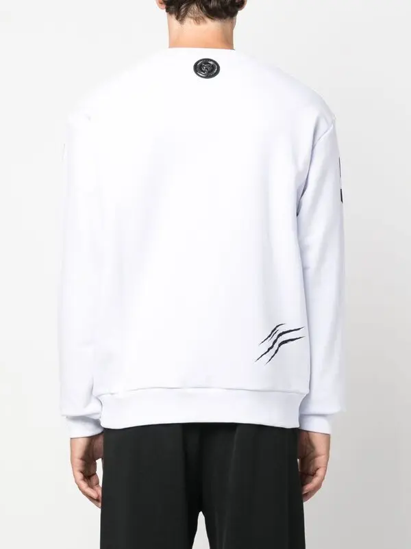 PLEIN SPORT Logo-print Cotton Sweatshirt