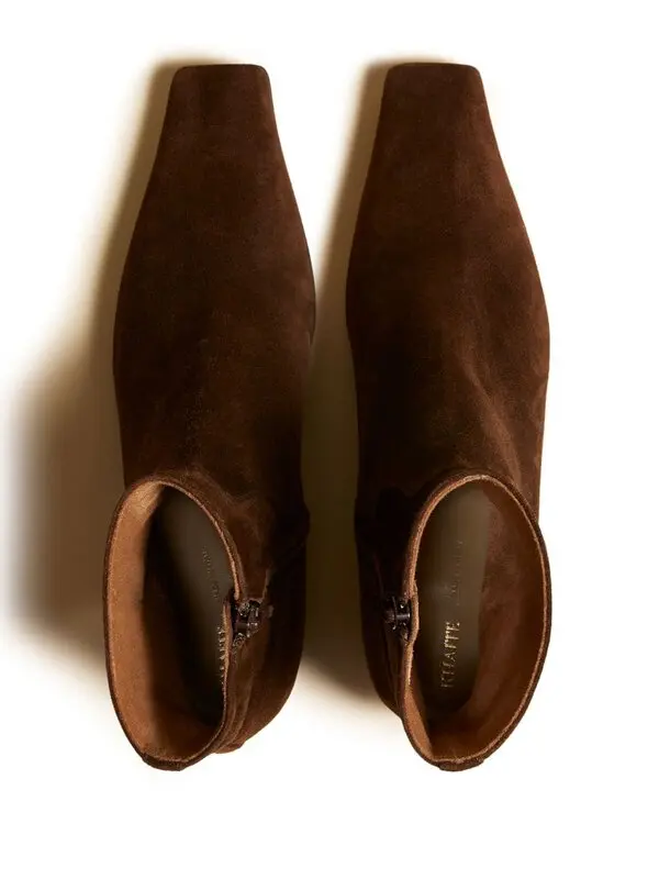 Khaite The Marfa Ankle Boots - Brown