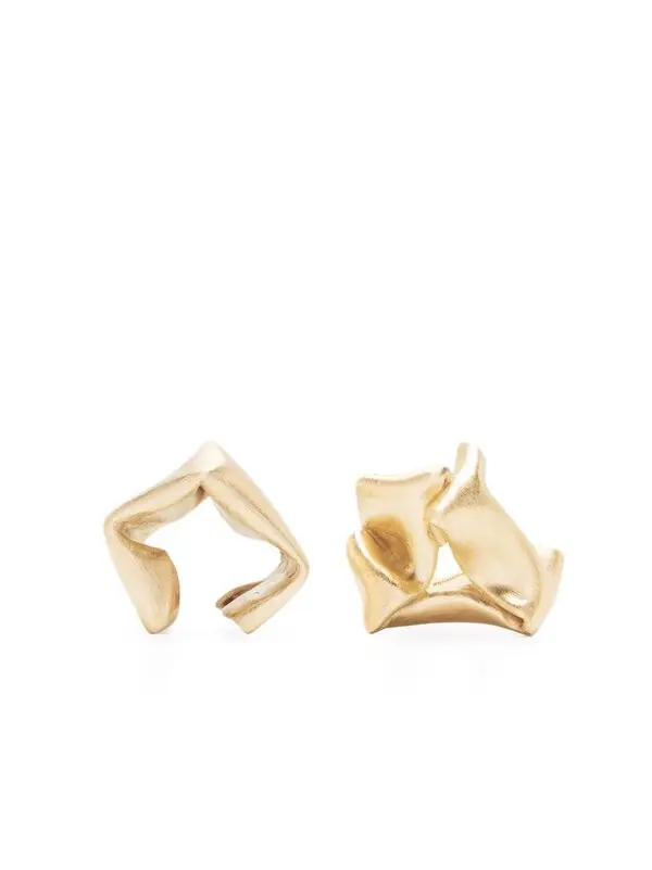 Completedworks Folded, Then Crumpled Earrings - Gold