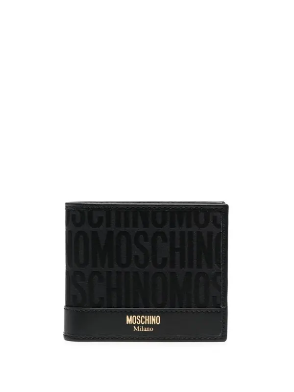 Moschino Jacquard-logo Bi-fold Wallet