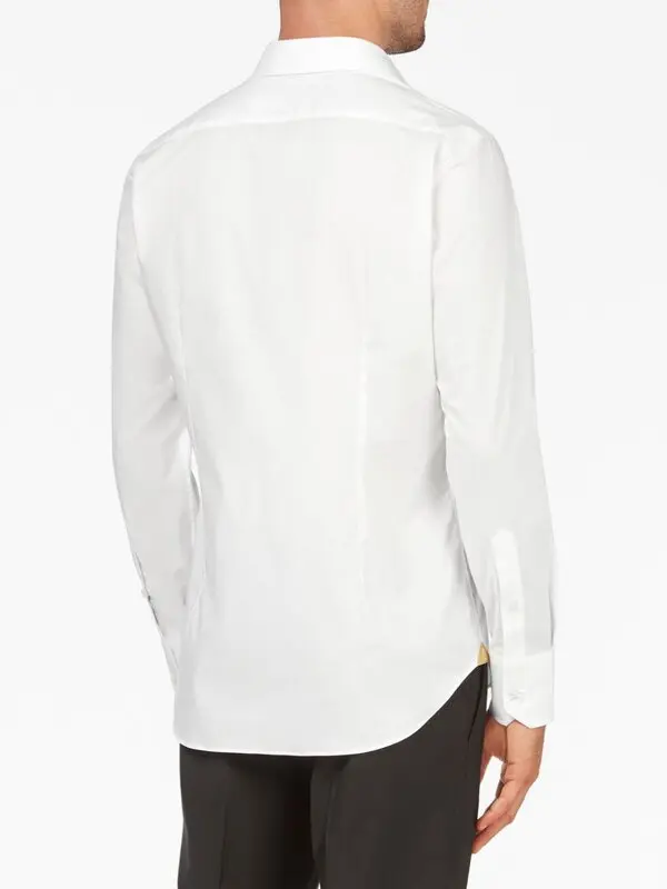 BILLIONAIRE Crest-motif Poplin Shirt - White