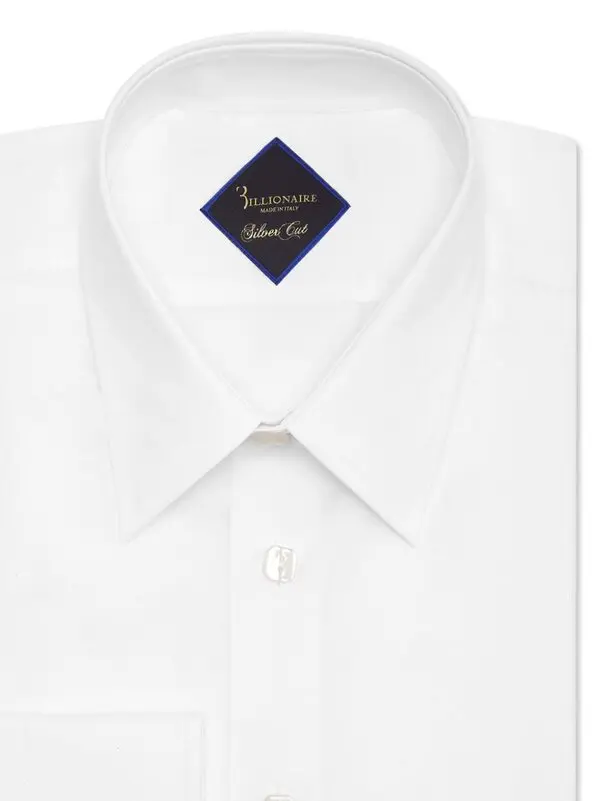 BILLIONAIRE Crest-motif Poplin Shirt - White