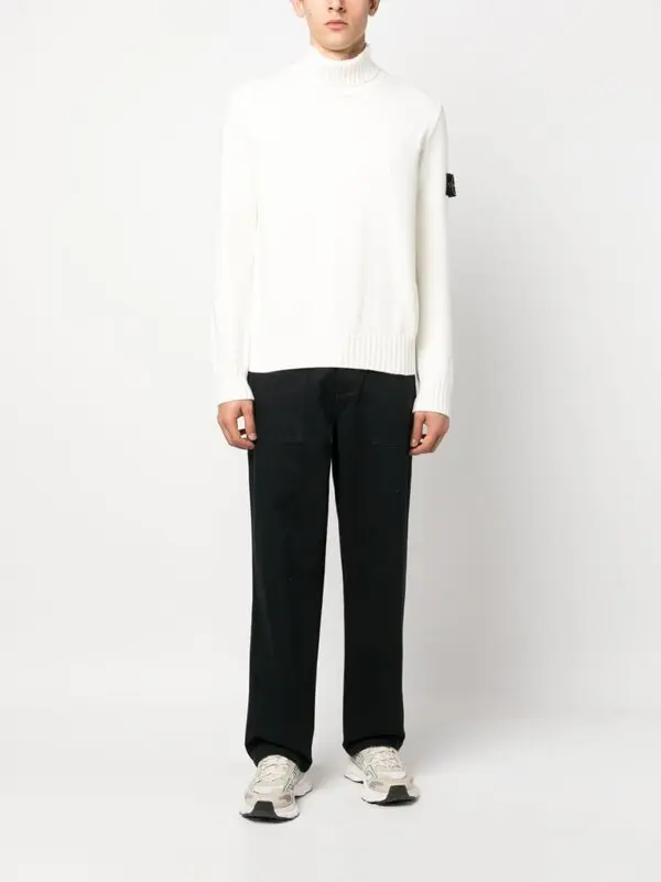 Stone Island Compass-motif Roll-neck Jumper